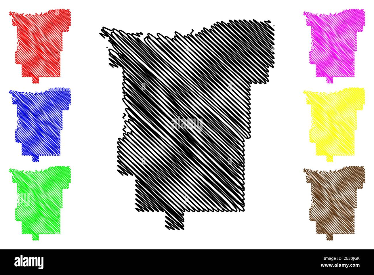 Mccone outline map hi-res stock photography and images - Alamy