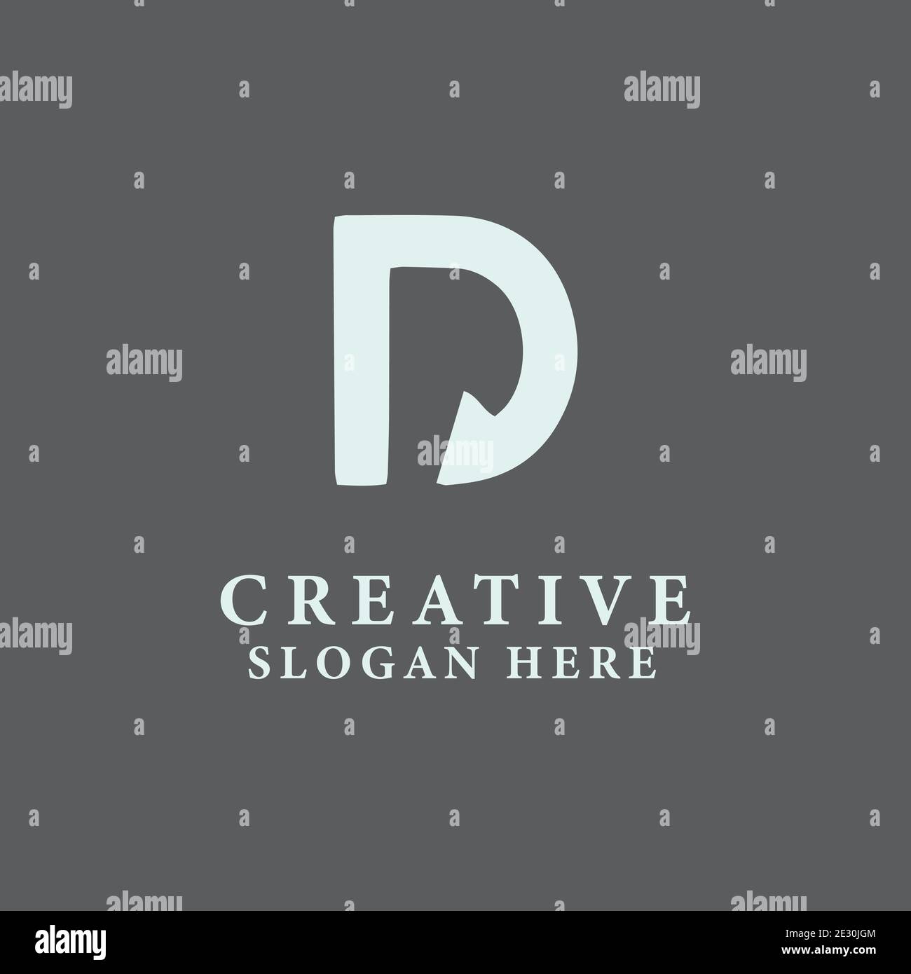 Initial letter D logo vector Stock Vector Image & Art - Alamy