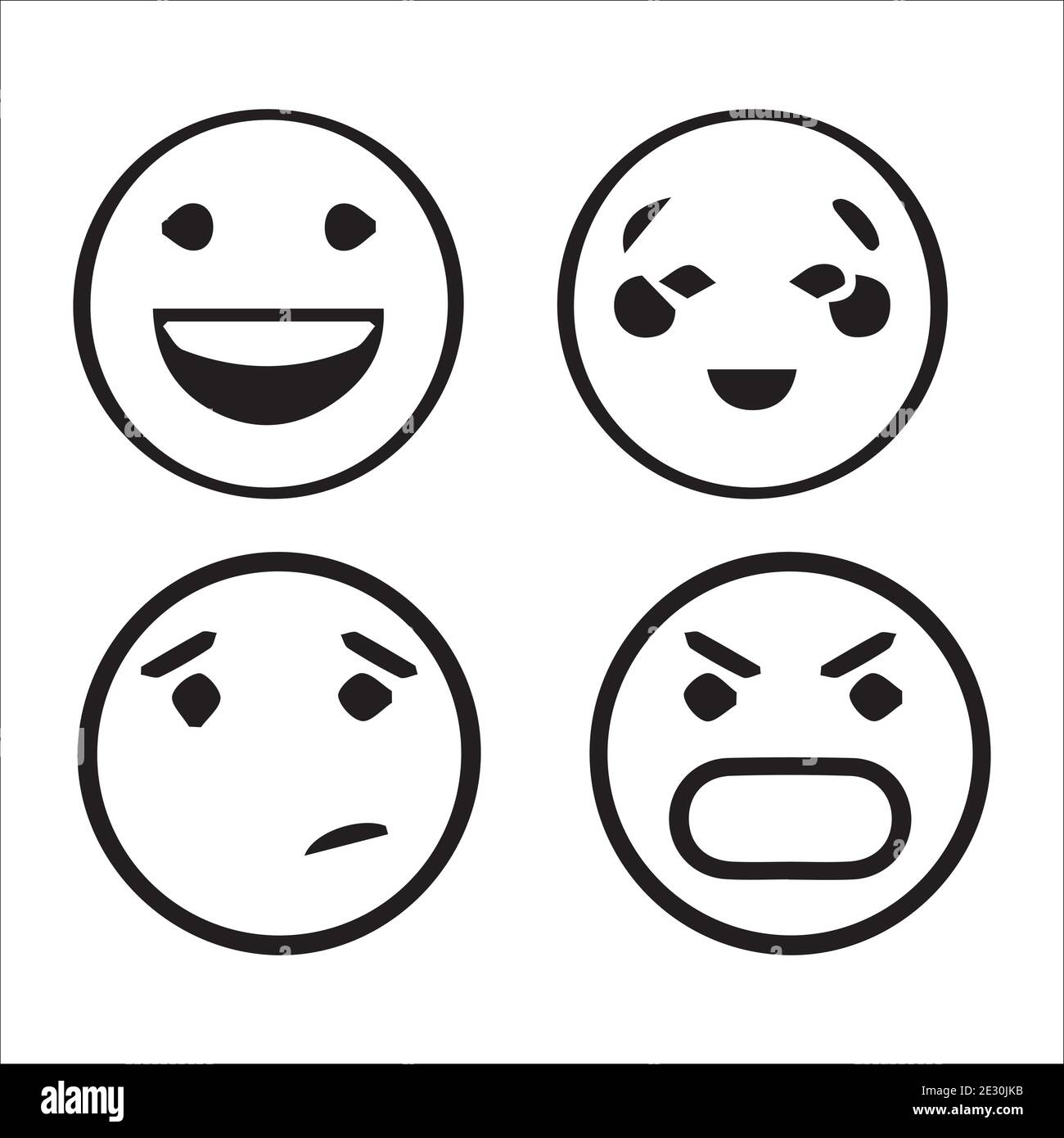 creative emojis set collection Stock Vector Image & Art - Alamy