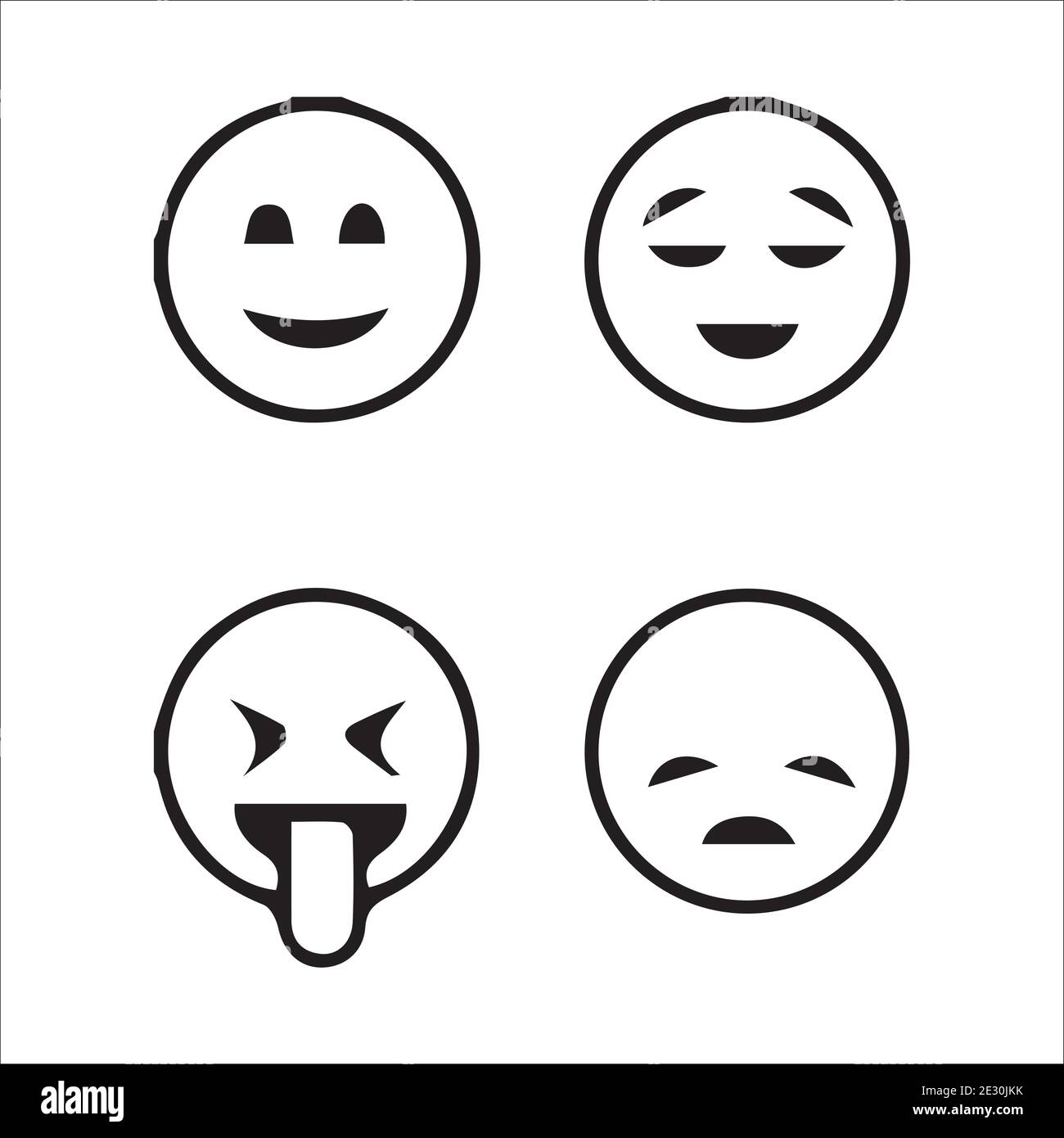 creative emojis set collection Stock Vector Image & Art - Alamy