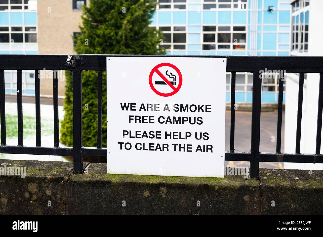 No smoking at college campus university school sign for students create ...