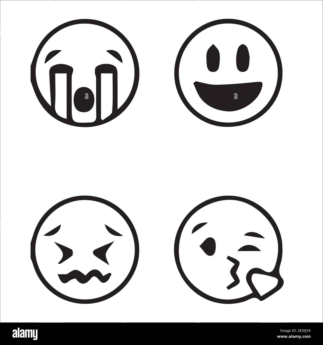 Emojis sad icon hi-res stock photography and images - Alamy