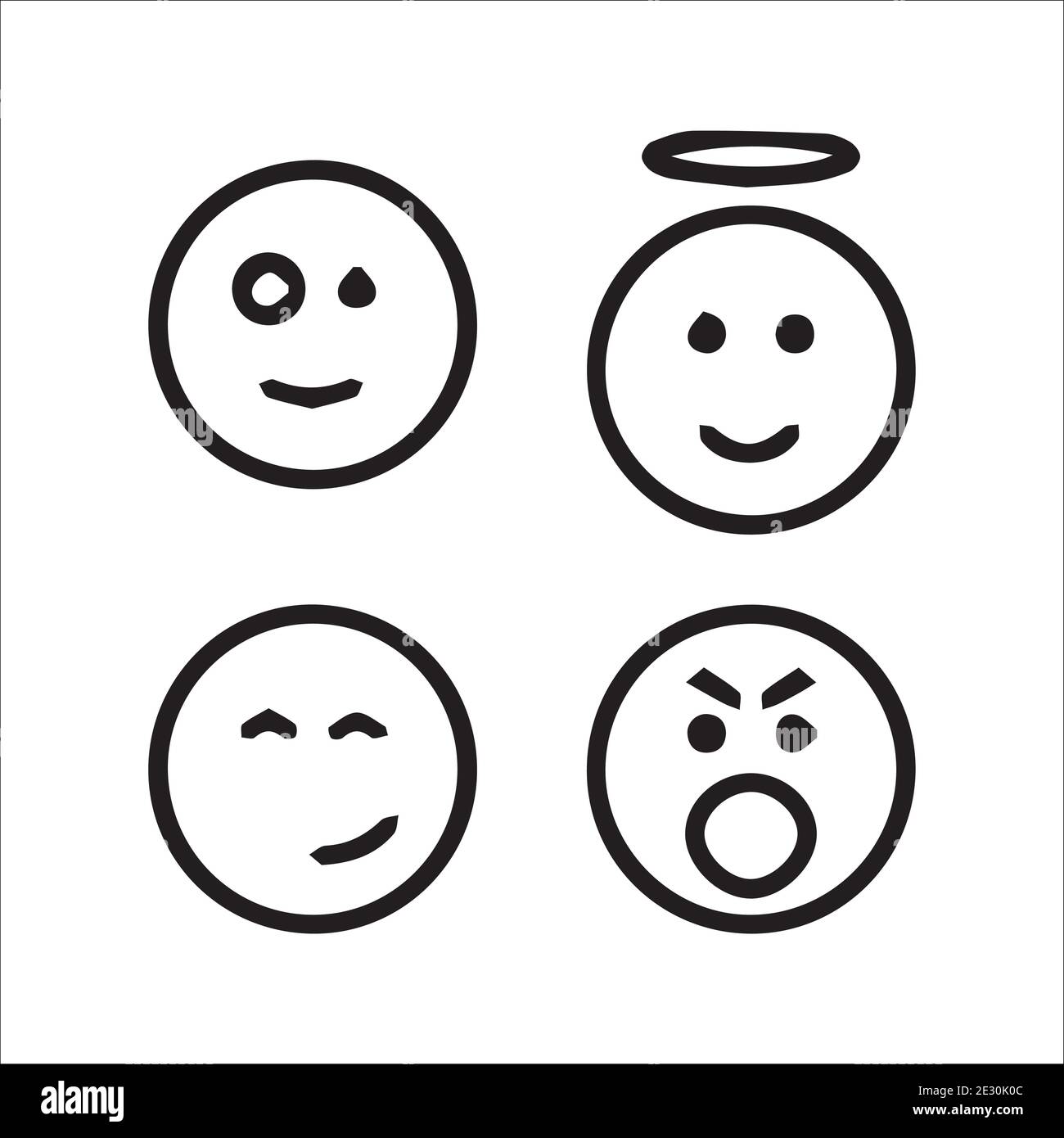 creative emojis set collection Stock Vector Image & Art - Alamy