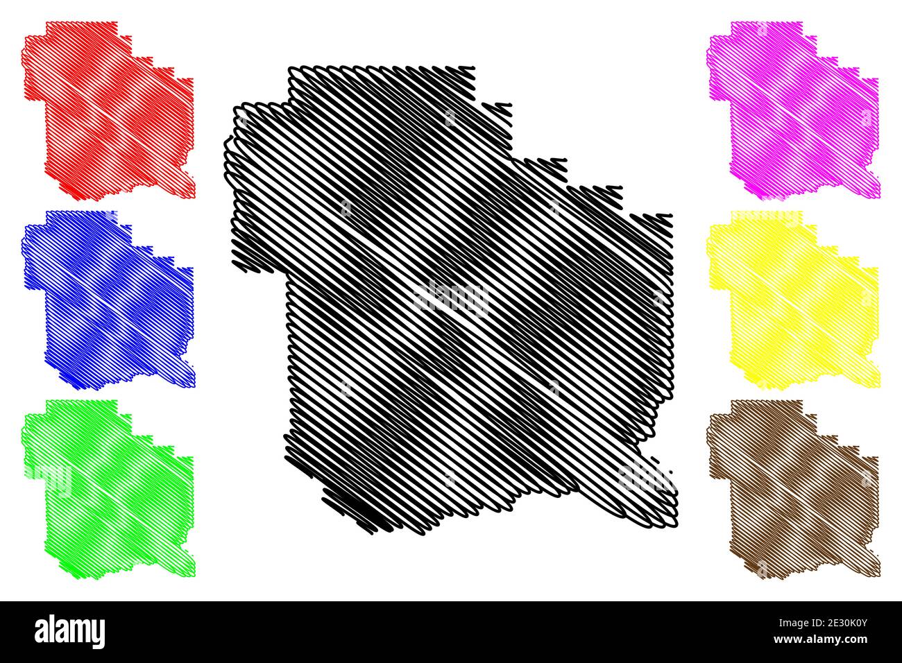 Judith basin outline map hi-res stock photography and images - Alamy