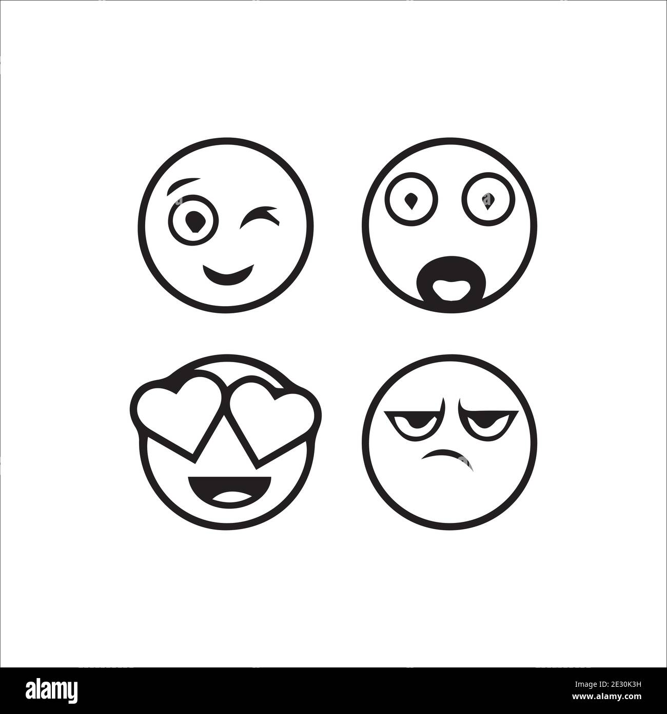 creative emojis set collection Stock Vector Image & Art - Alamy