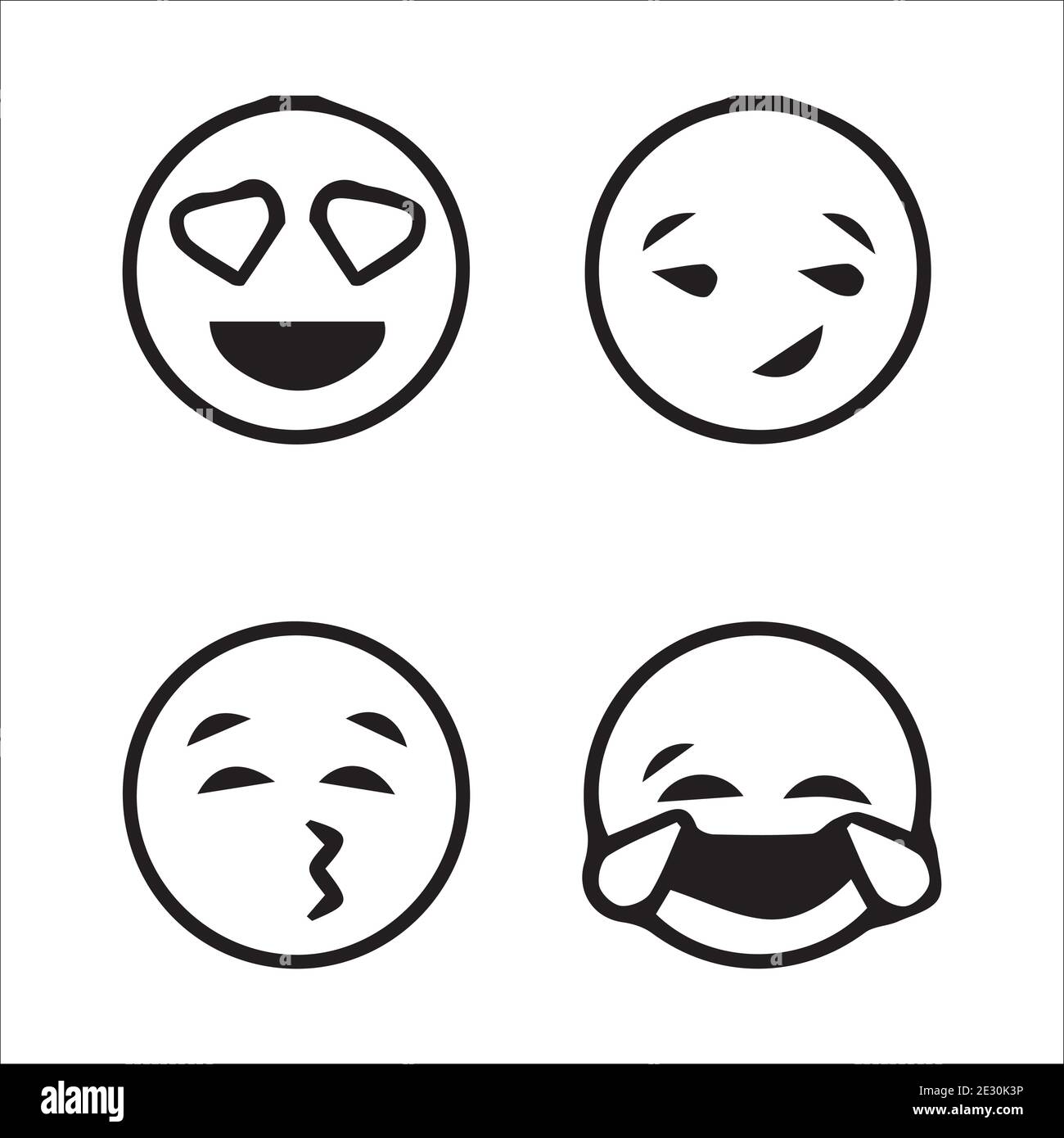 creative emojis set collection Stock Vector Image & Art - Alamy