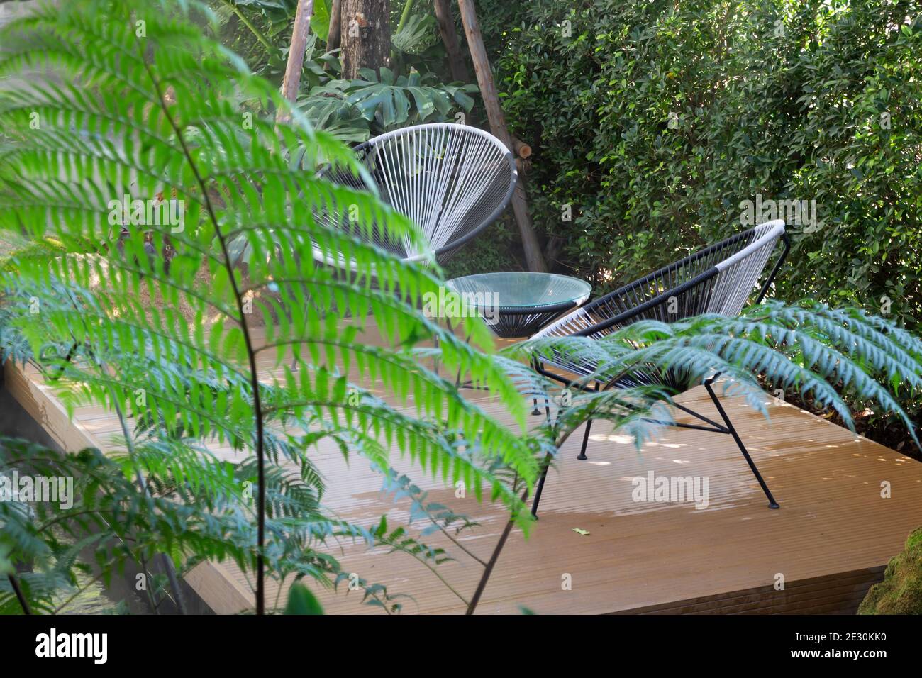 Relaxation green resort cafe and restaurant, stock photo Stock Photo ...