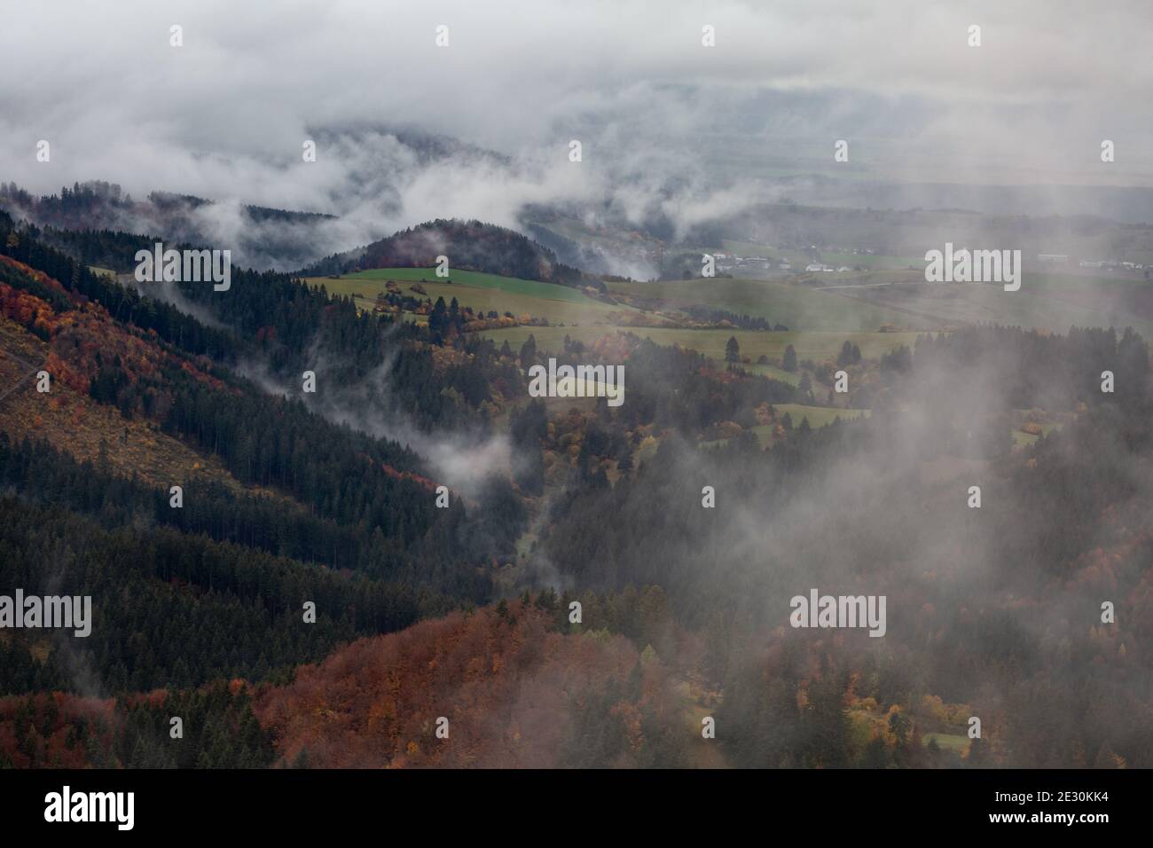 Autumnal forests of Velka Fatra national park, central Slovakia Stock ...