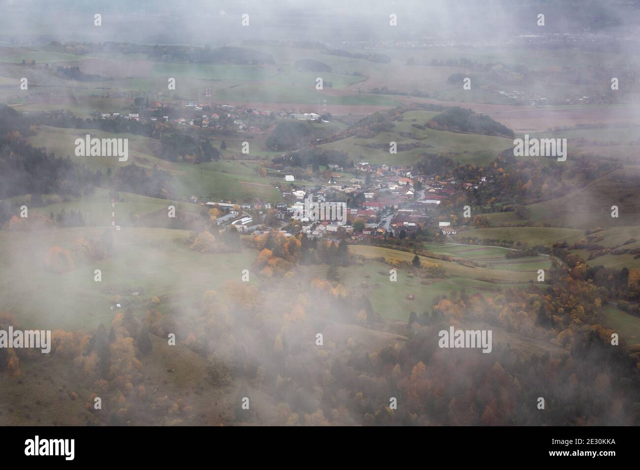 Autumnal forests of Velka Fatra national park, central Slovakia Stock ...