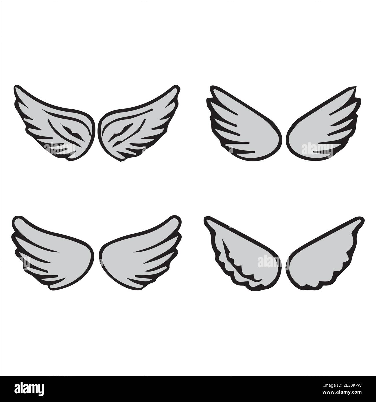 Cute Wings Vector