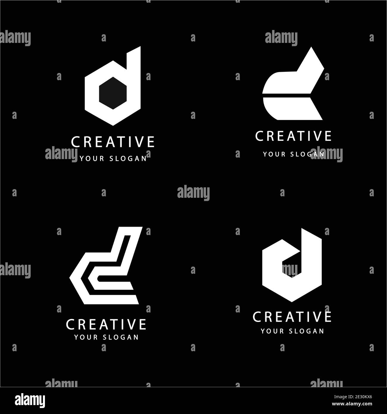 Letter d logo Black and White Stock Photos & Images - Alamy