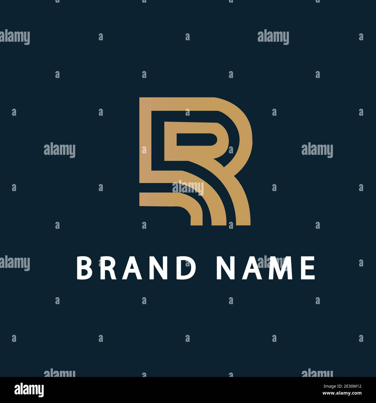 Initial letter R luxury logo vector design Stock Vector Image & Art - Alamy