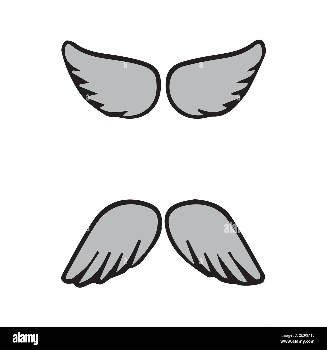 Angel wings vector set Stock Vector Image & Art - Alamy