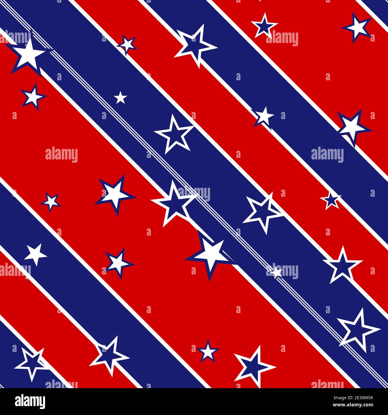 United States Stars and Stripes Election background - Seamless Pattern ...
