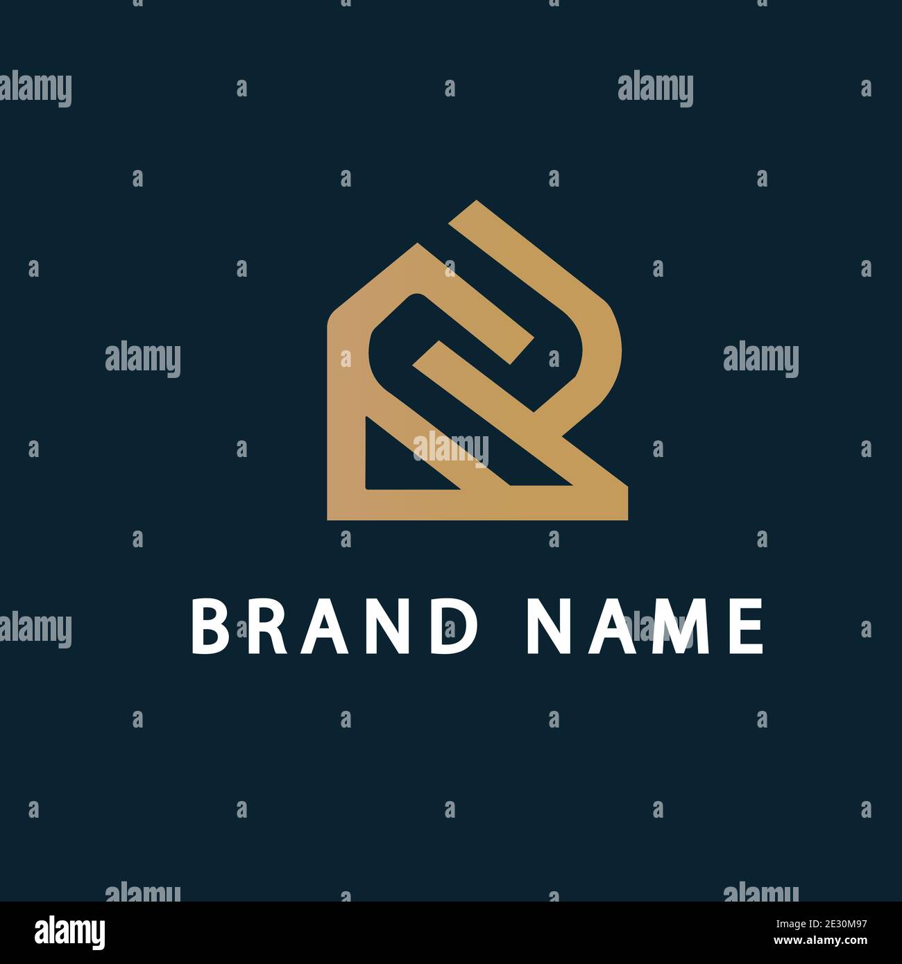 Initial letter R luxury logo vector design Stock Vector Image & Art - Alamy