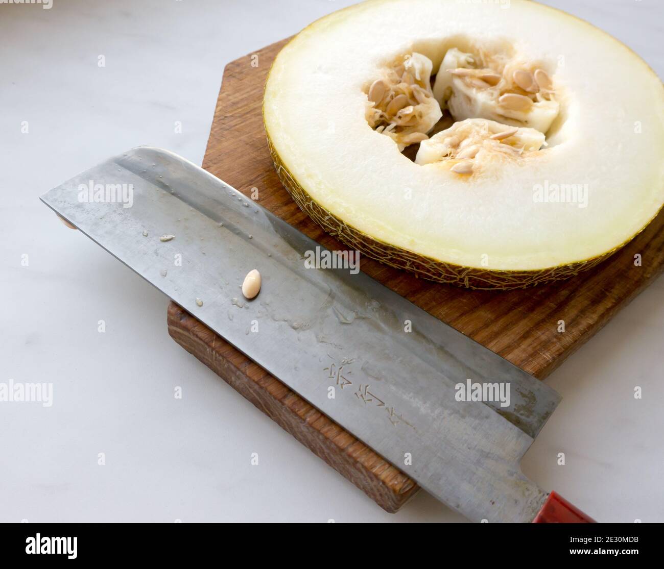 The natur vegetable Melon object Stock Photo - Alamy