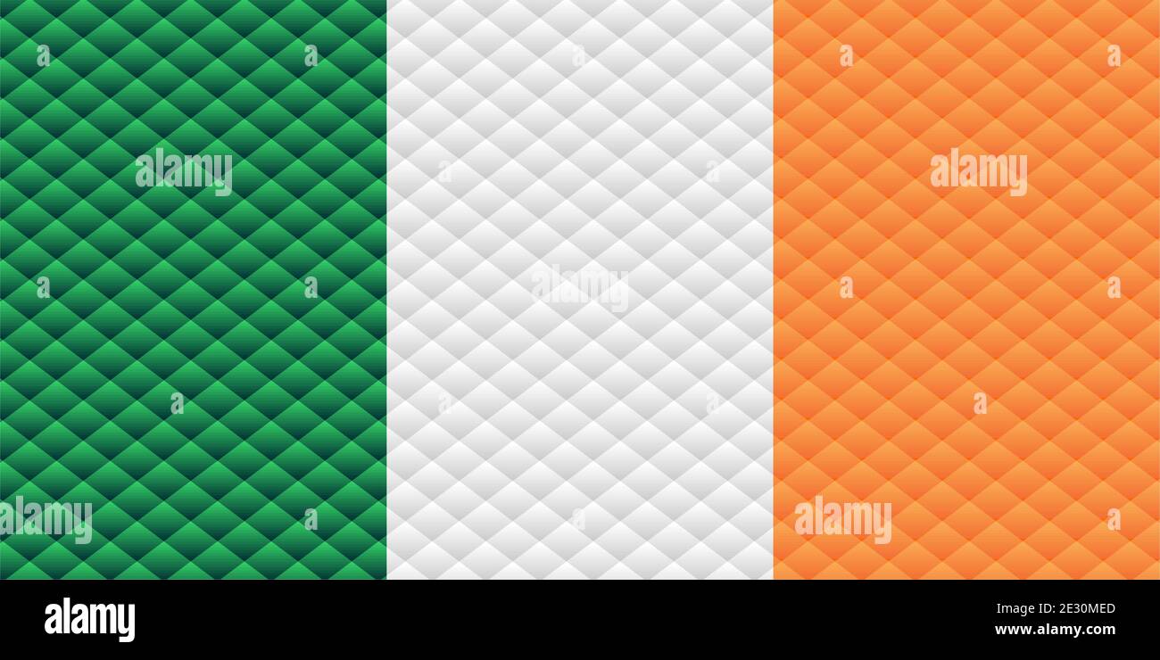 Ireland flag pattern Stock Vector Images - Alamy