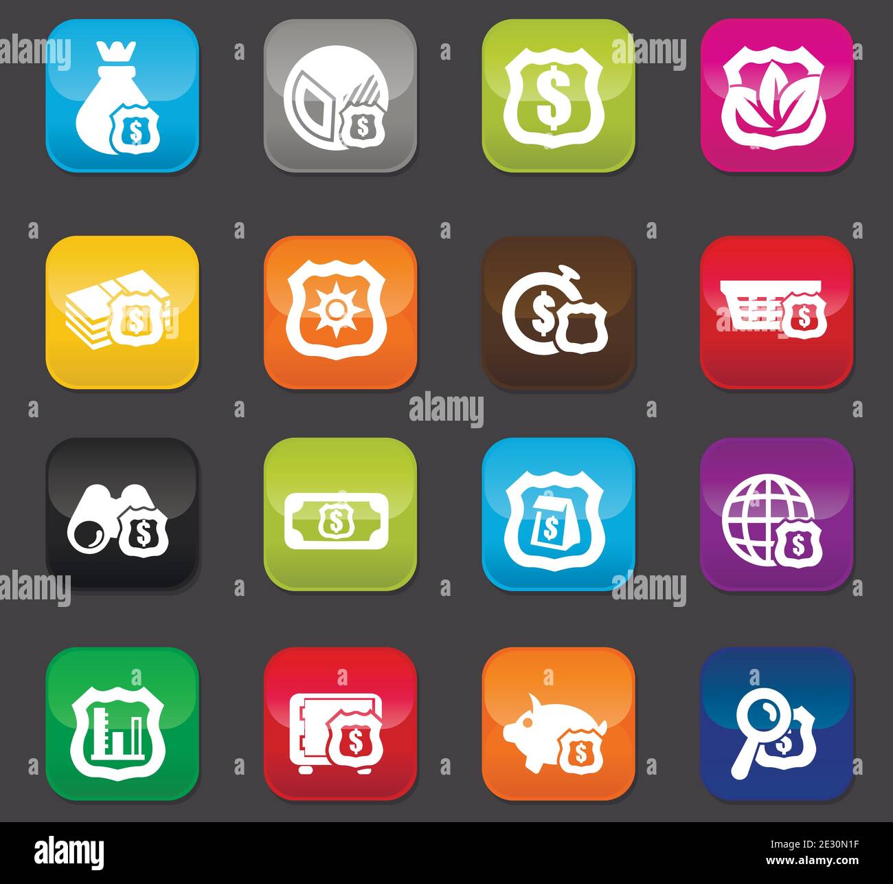 Insurance icons set Stock Vector Image & Art - Alamy