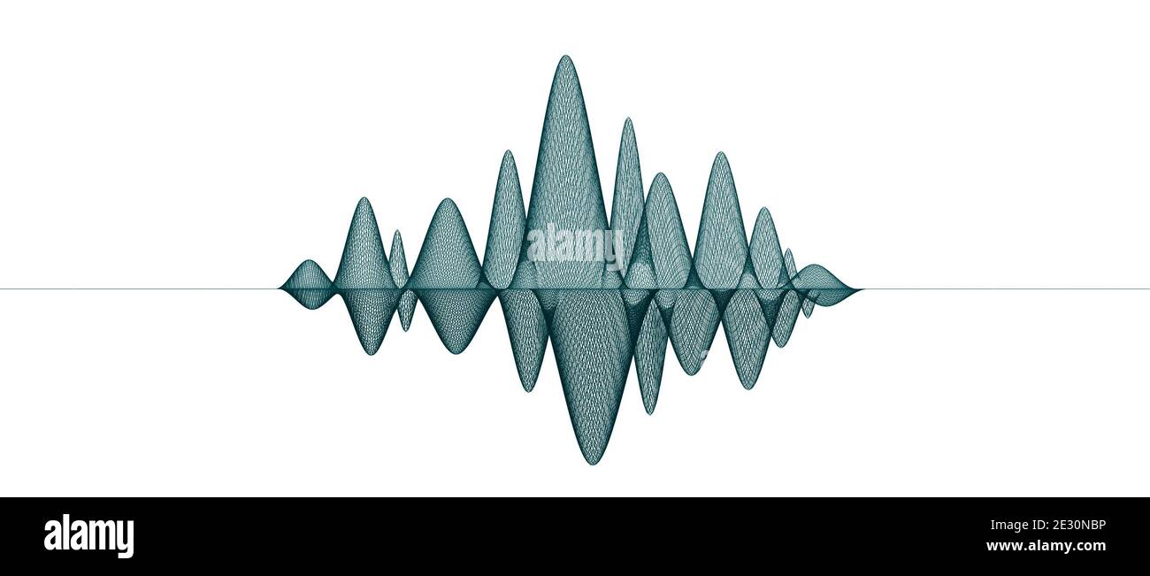 Sound wave illustration Cut Out Stock Images & Pictures - Alamy