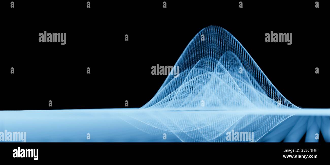 Abstract wireframe structure, modern virtual grid, background, audio ...