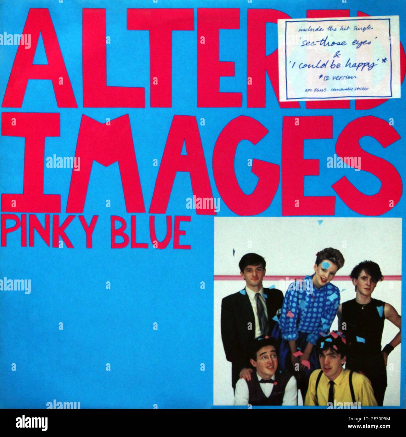 Altered Images: 1982. LP front cover: Pinky Blue Stock Photo - Alamy