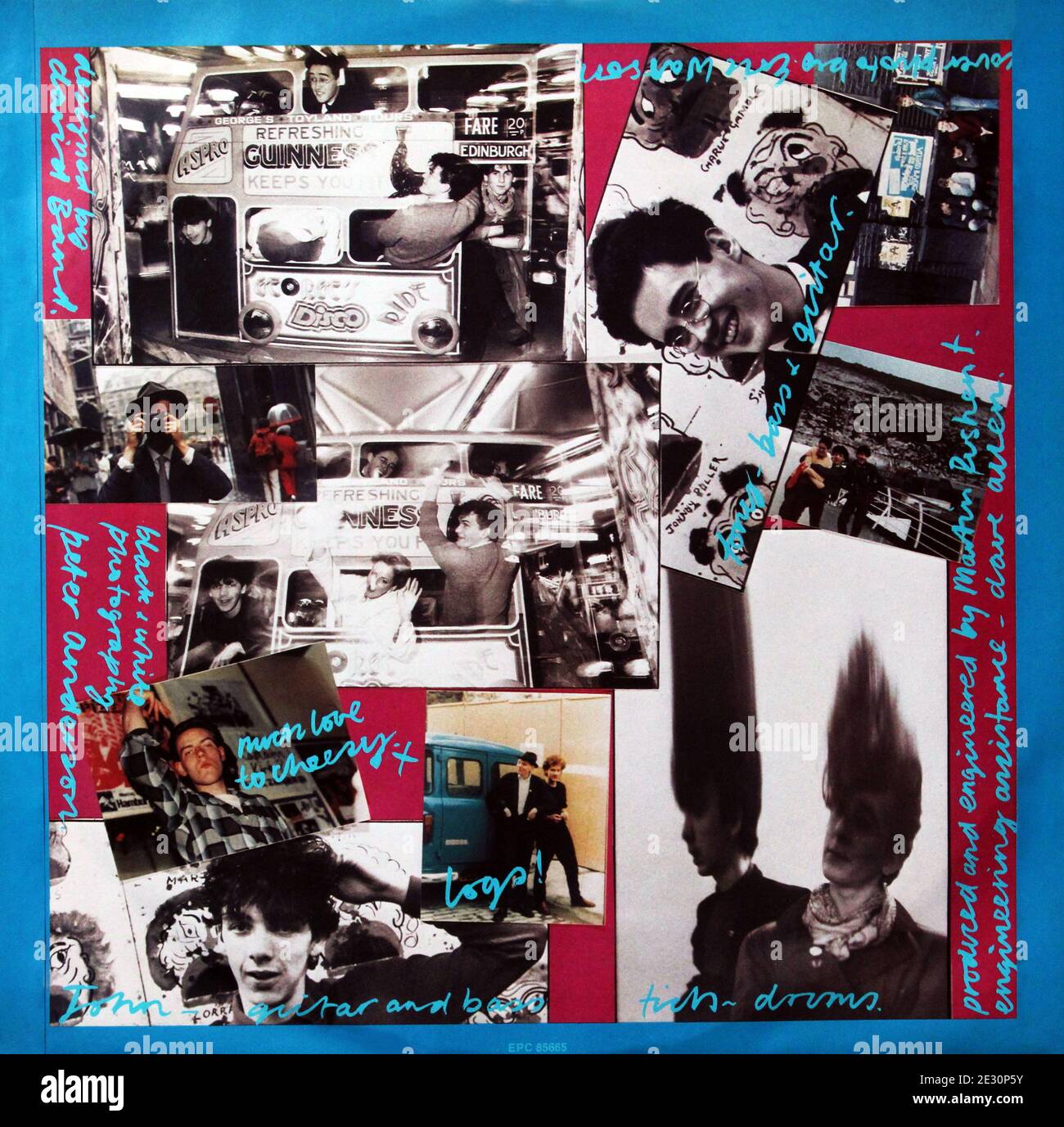 Altered Images: 1982. LP inner sleeve 2: Pinky Blue Stock Photo - Alamy