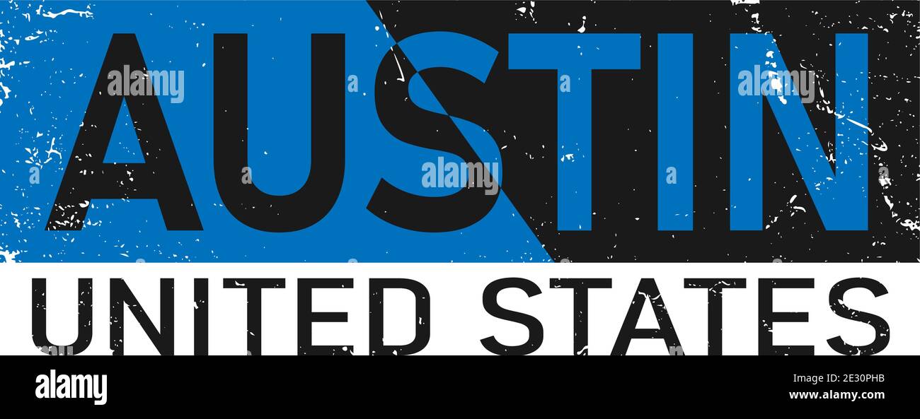 Austin typography design vector, for t-shirt, poster and other uses ...