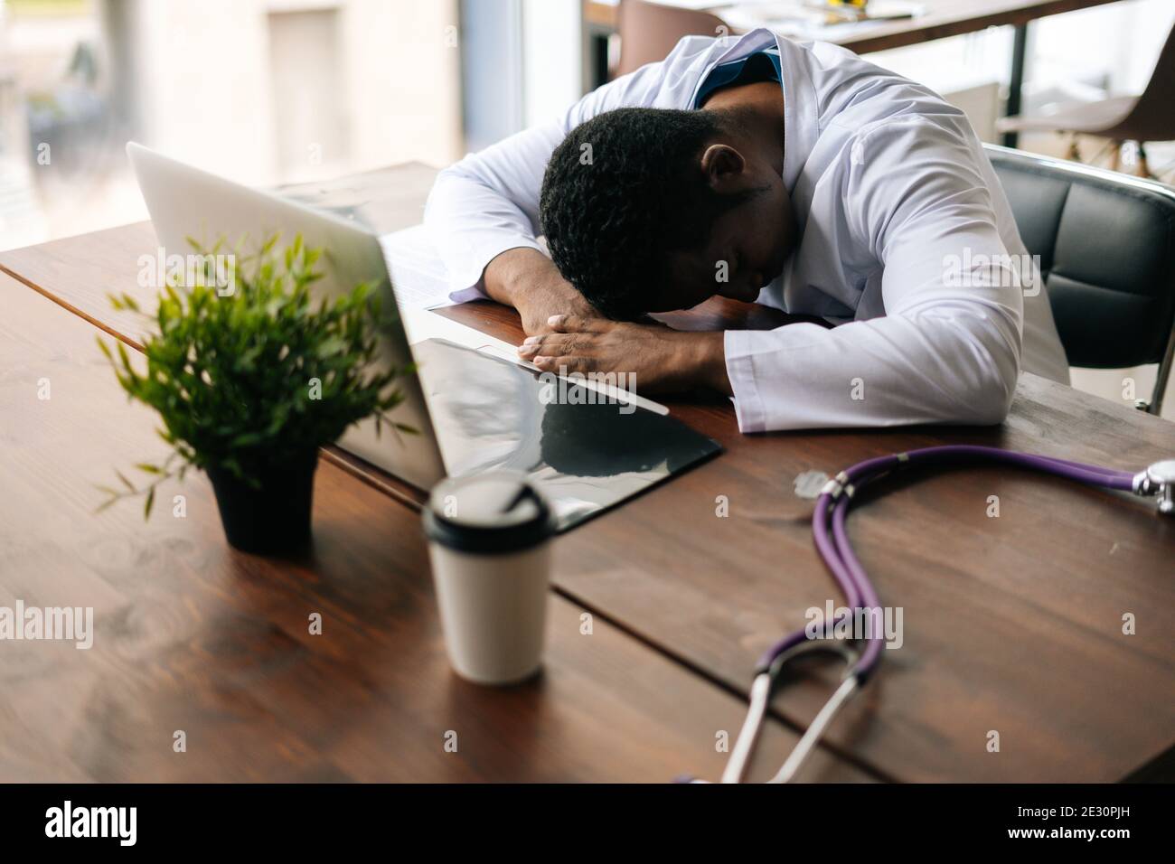 Doctor sleeping up close hi-res stock photography and images - Alamy