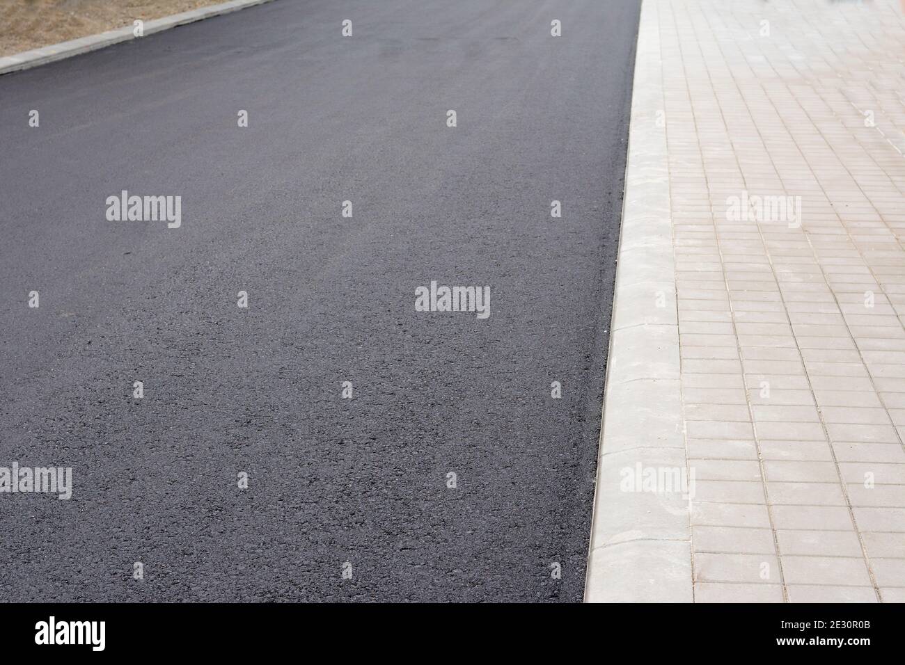 Surface grunge rough of asphalt, Seamless tarmac dark grey grainy road ...