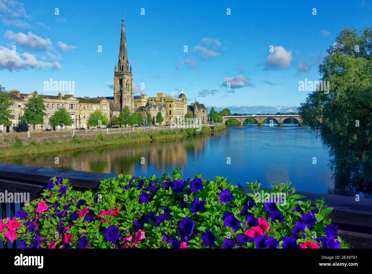 The centre of Perth, Scotland, seen during the summer Stock Photo - Alamy