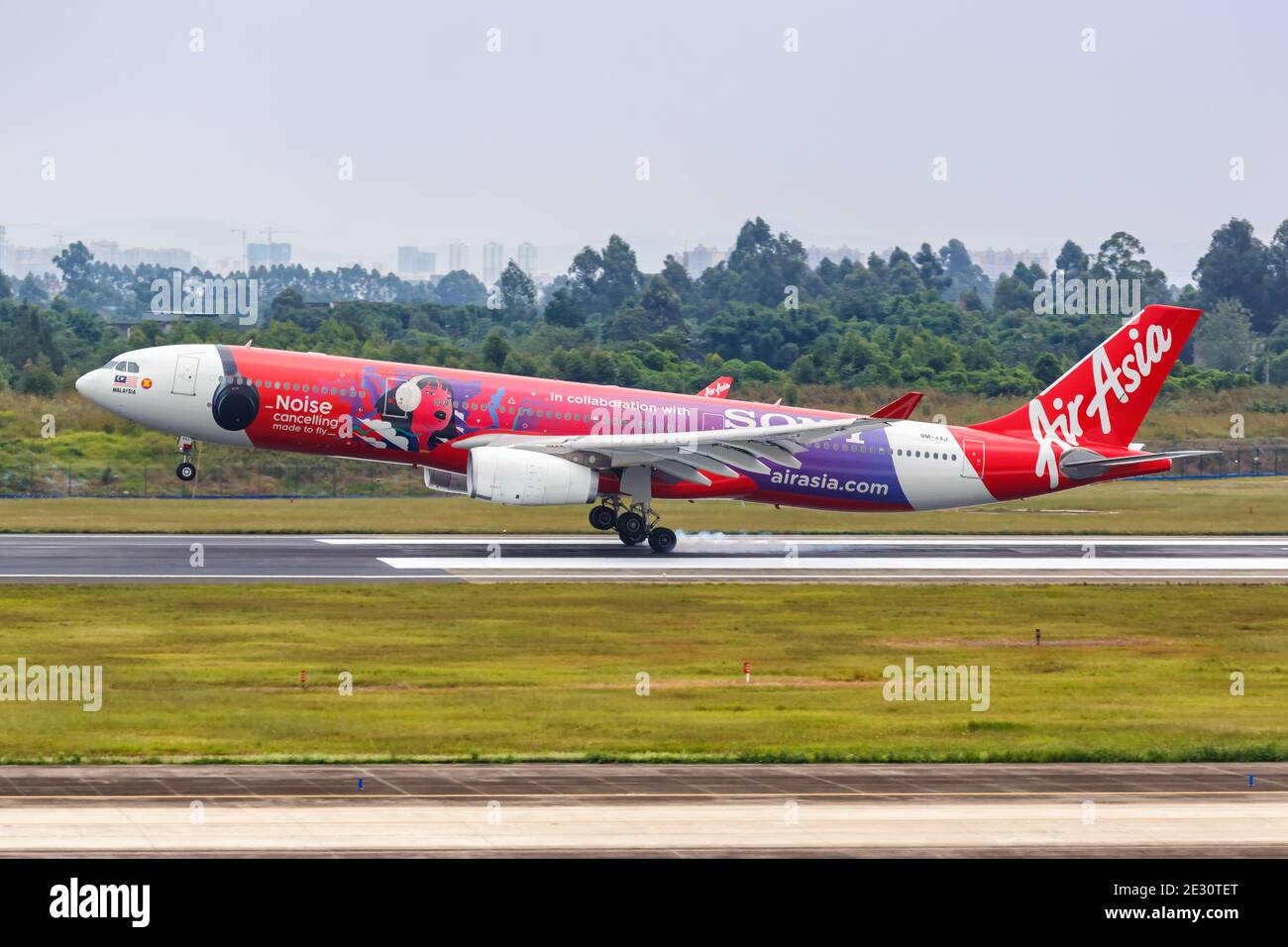 Chengdu, China - September 22, 2019: AirAsia X Airbus A330-300 airplane ...
