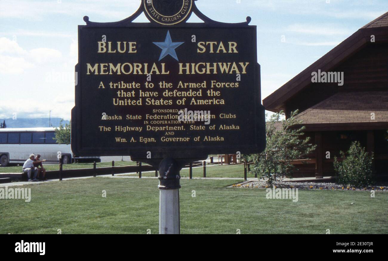 Boeard of the Blue Star memorial highway Stock Photo - Alamy