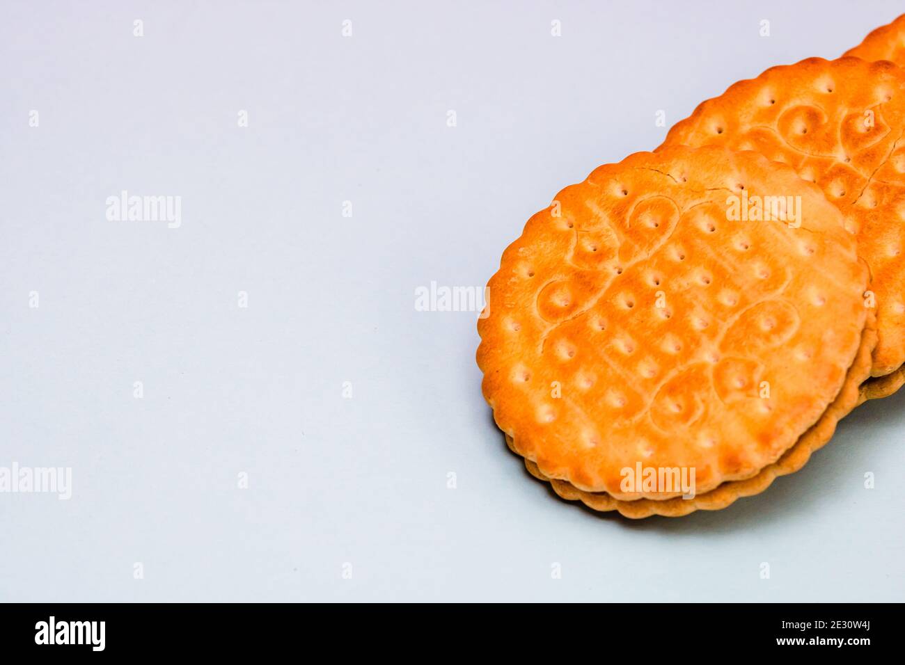 Round biscuits with chocolate cream, sandwich biscuits with chocolate ...