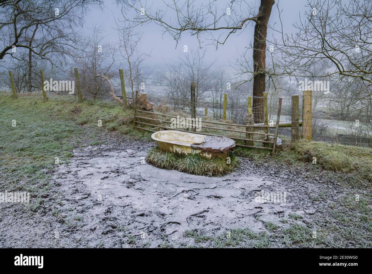 Bath time with a view, Ribble Valley, Lancashire, UK Stock Photo - Alamy