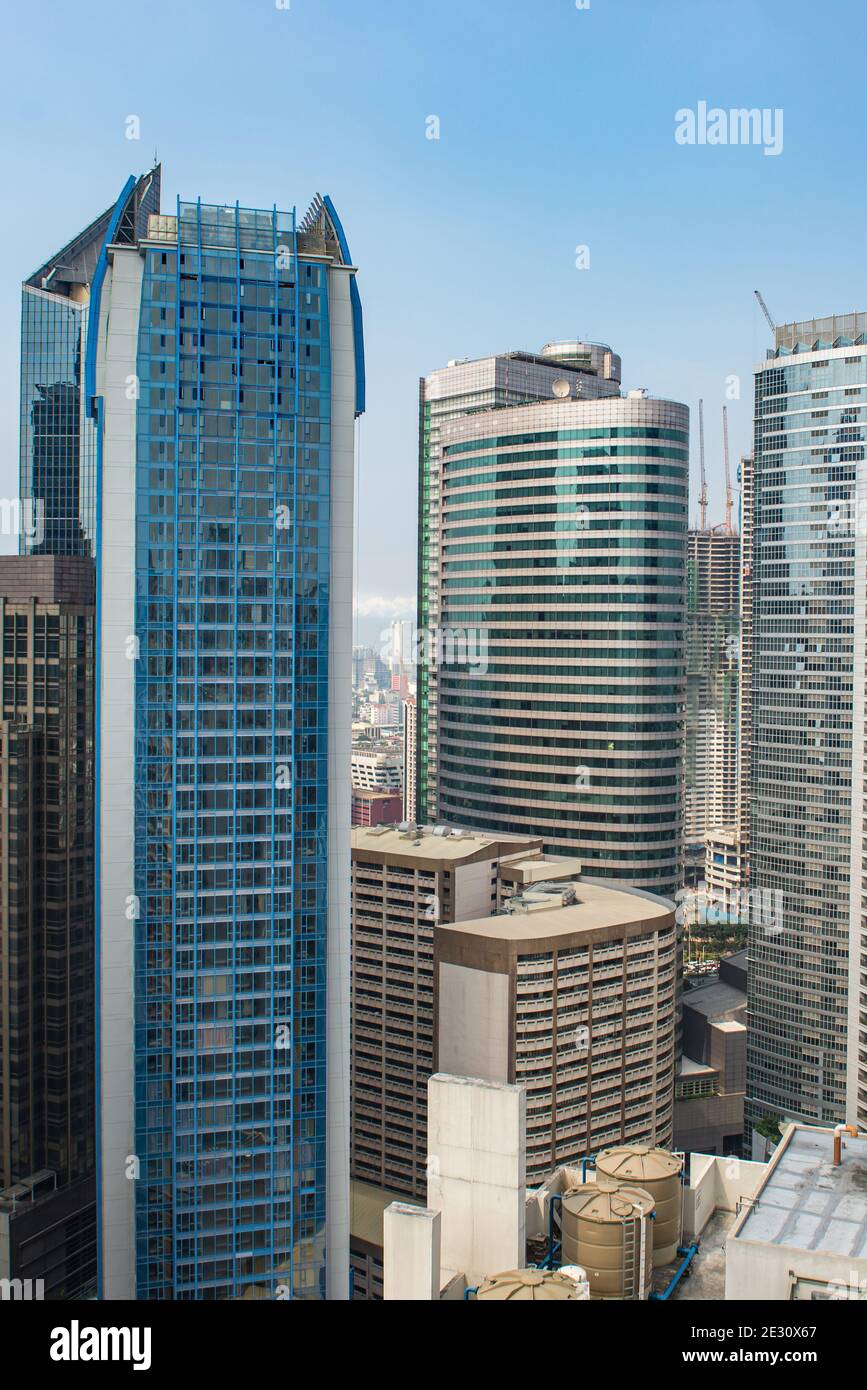 Vertical photo of modern building or skyscraper in big cities Stock ...