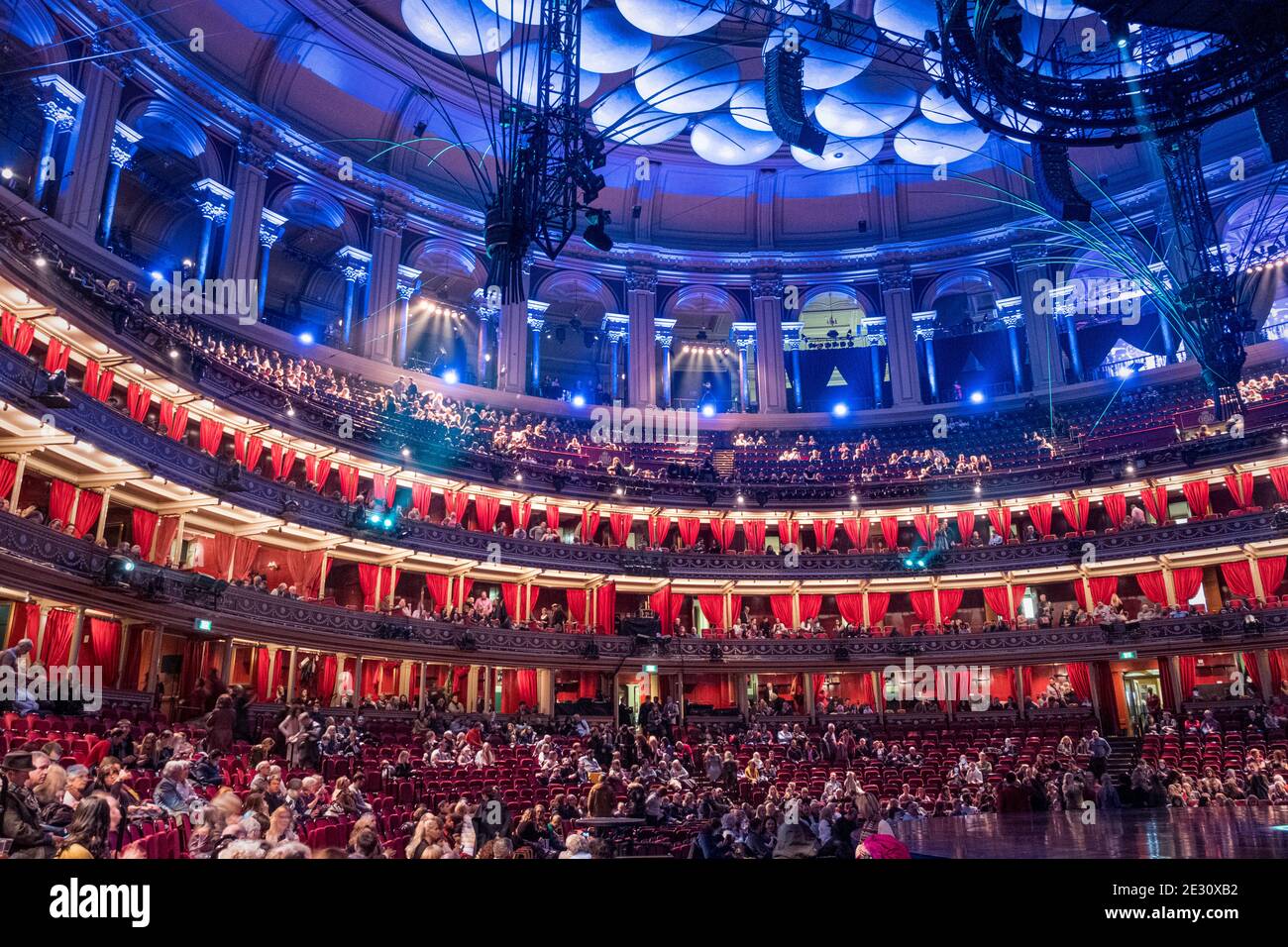 The Victoria & Albert Hall in London auditorium during a performance ...