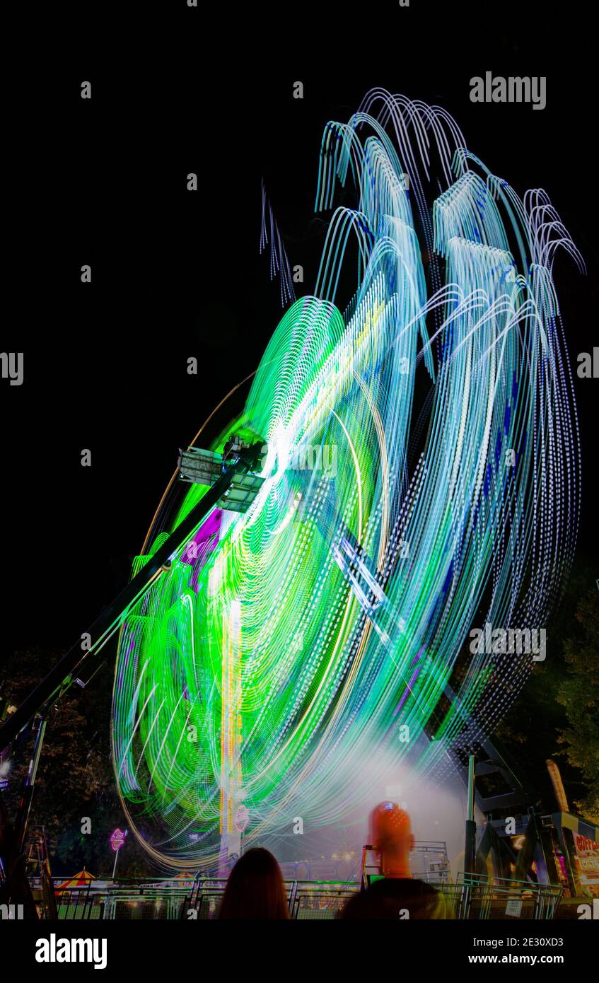 Storm funfair ride hi-res stock photography and images - Alamy