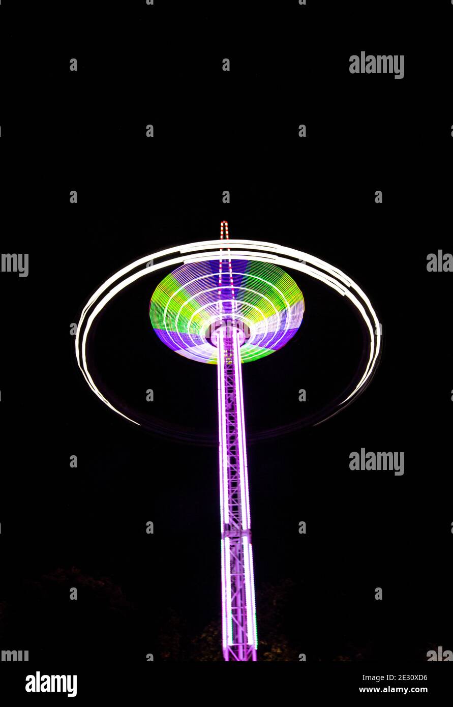 'Euro Flyer' fairground ride at the annual Witney Feast funfair at ...