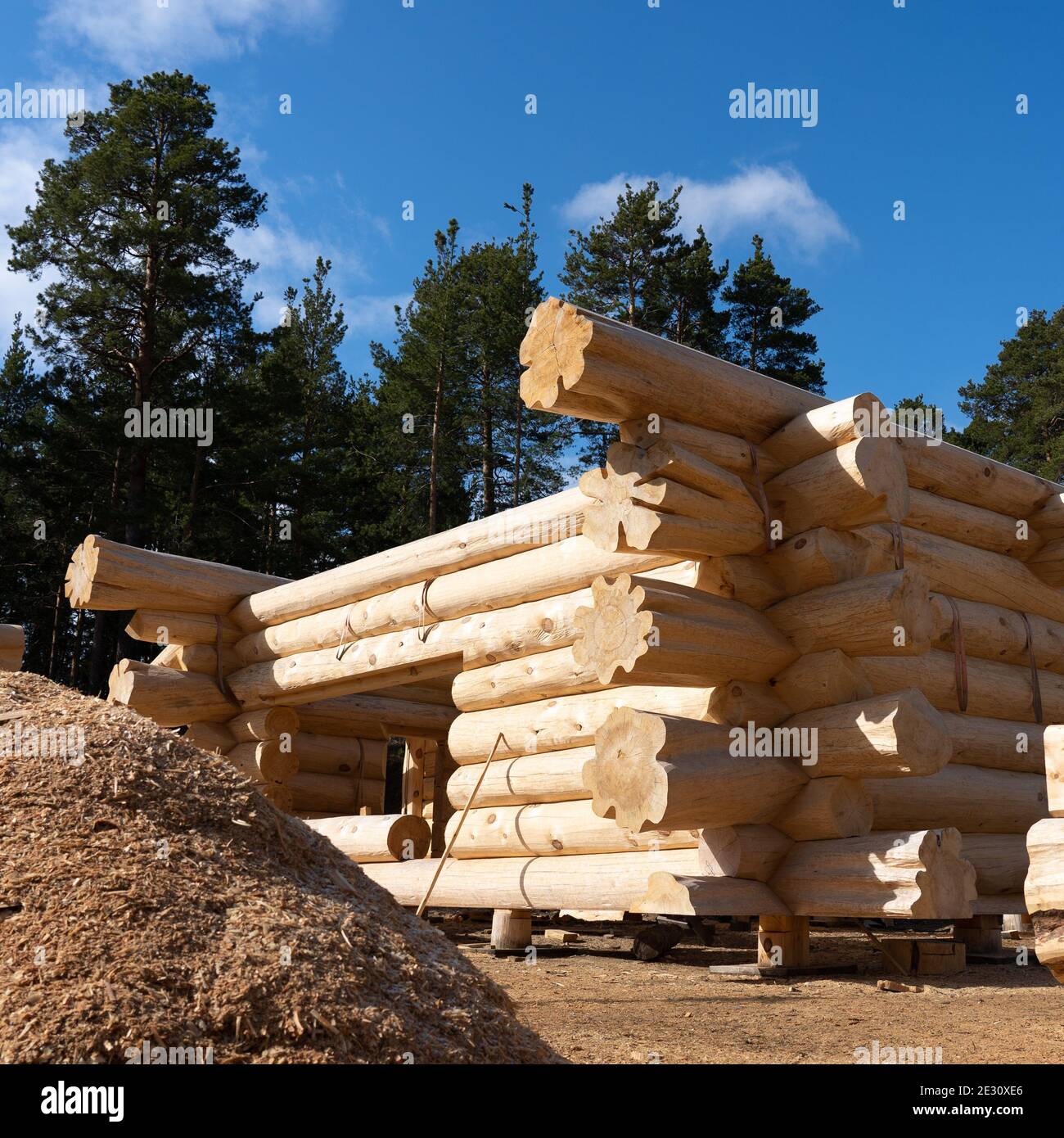 Rustic log construction hi-res stock photography and images - Alamy