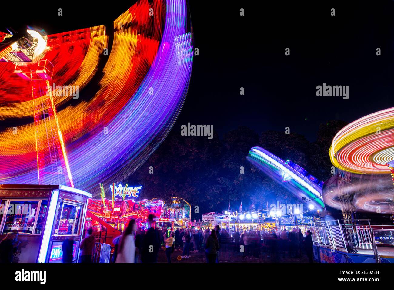 Image from the annual Witney Feast funfair at Witney, Oxfordshire ...