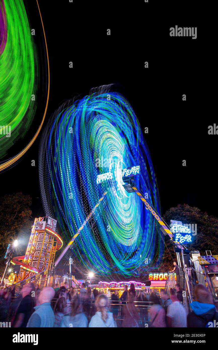 Image from the annual Witney Feast funfair at Witney, Oxfordshire ...