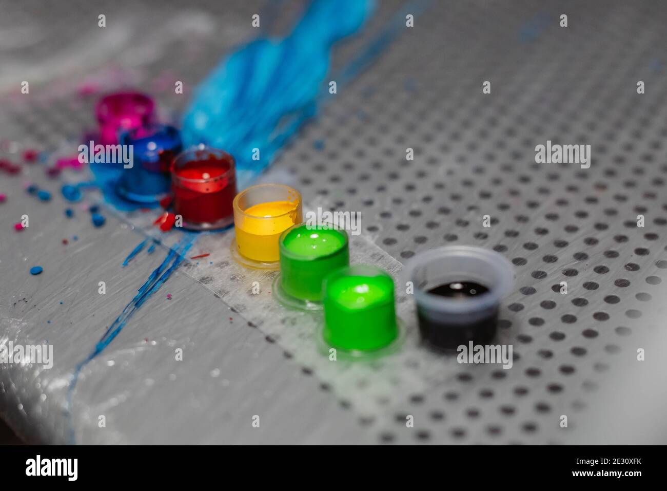 Spilled paint school hi-res stock photography and images - Alamy