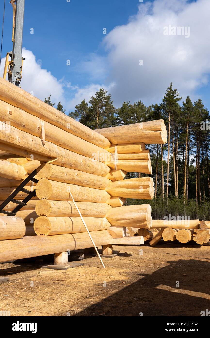 Rustic log construction hi-res stock photography and images - Alamy