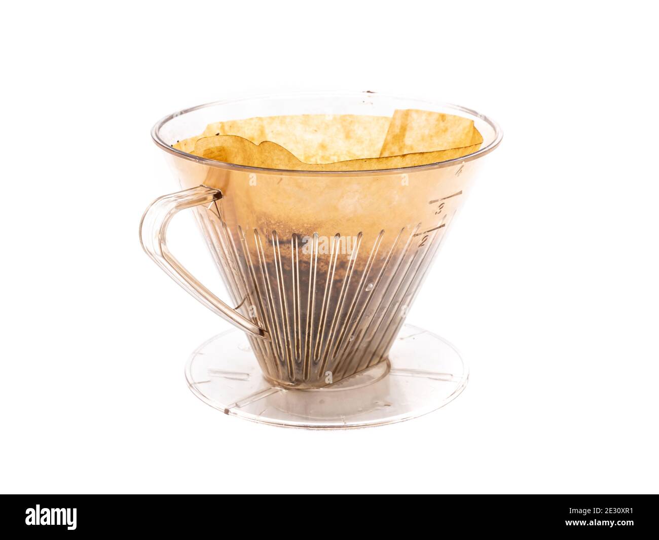 Coffee filter isolated on white background Stock Photo - Alamy
