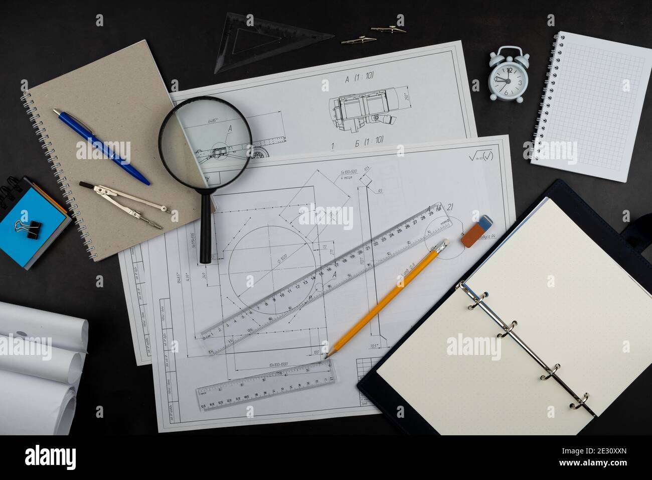 Engineer ruler hi-res stock photography and images - Alamy