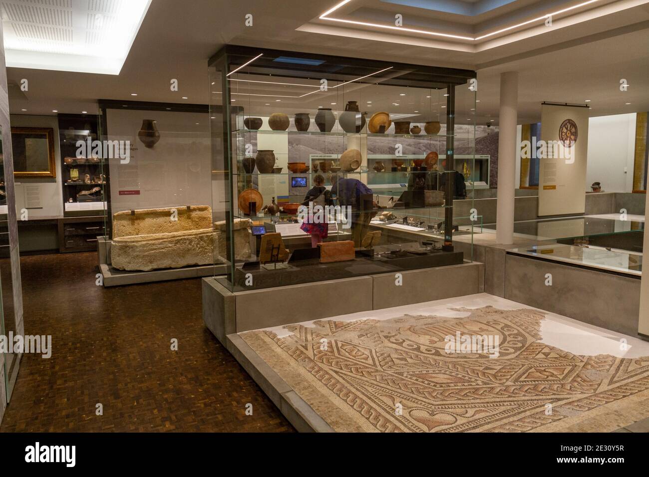 General view across displays in the Wessex Gallery, The Salisbury ...
