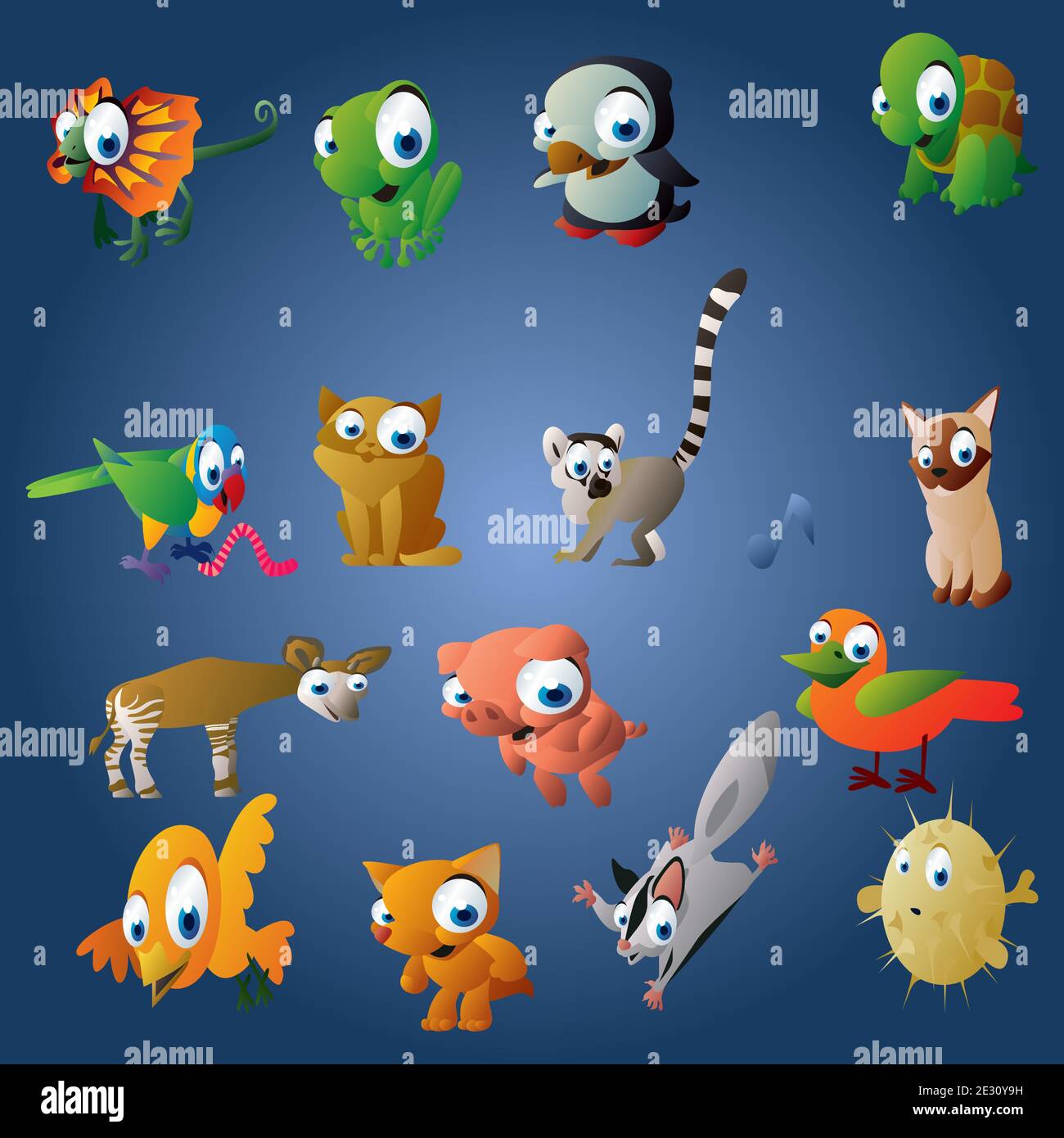 Cute Animals vector design arts Stock Vector Image & Art - Alamy