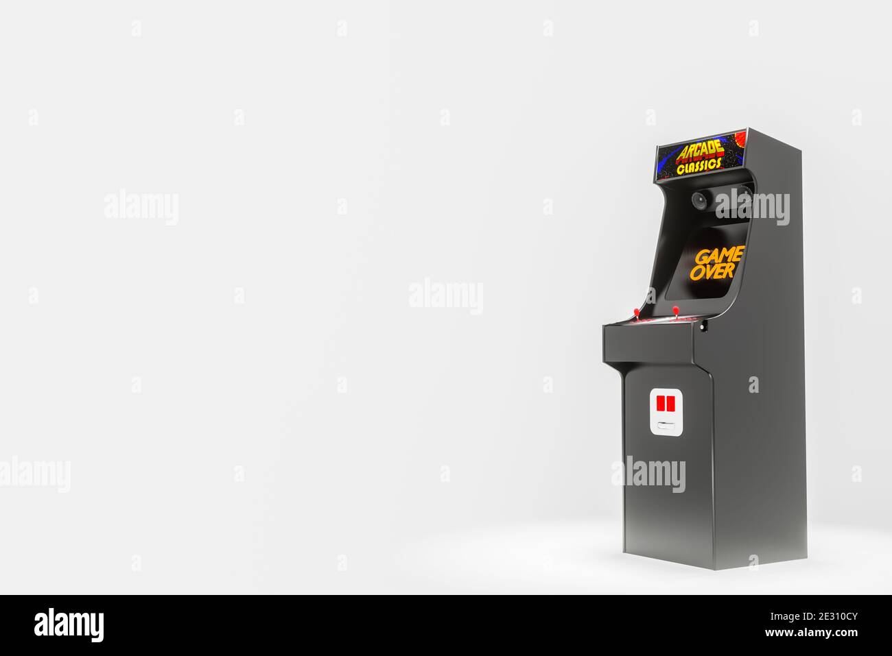 Old Retro Arcade Video Game Cabinet, 3D Illustration Stock Photo - Alamy