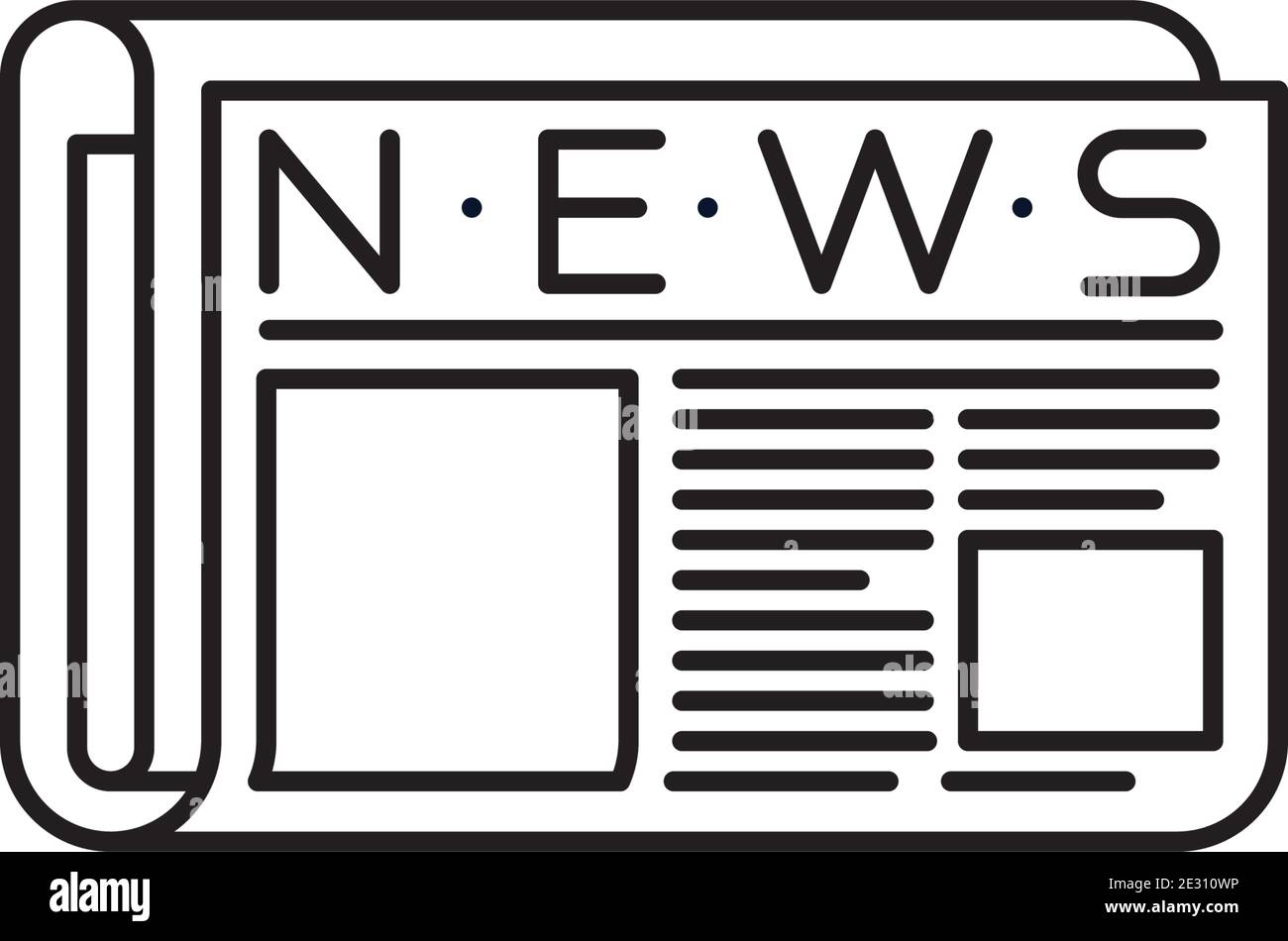 Rolled Newspaper Vector