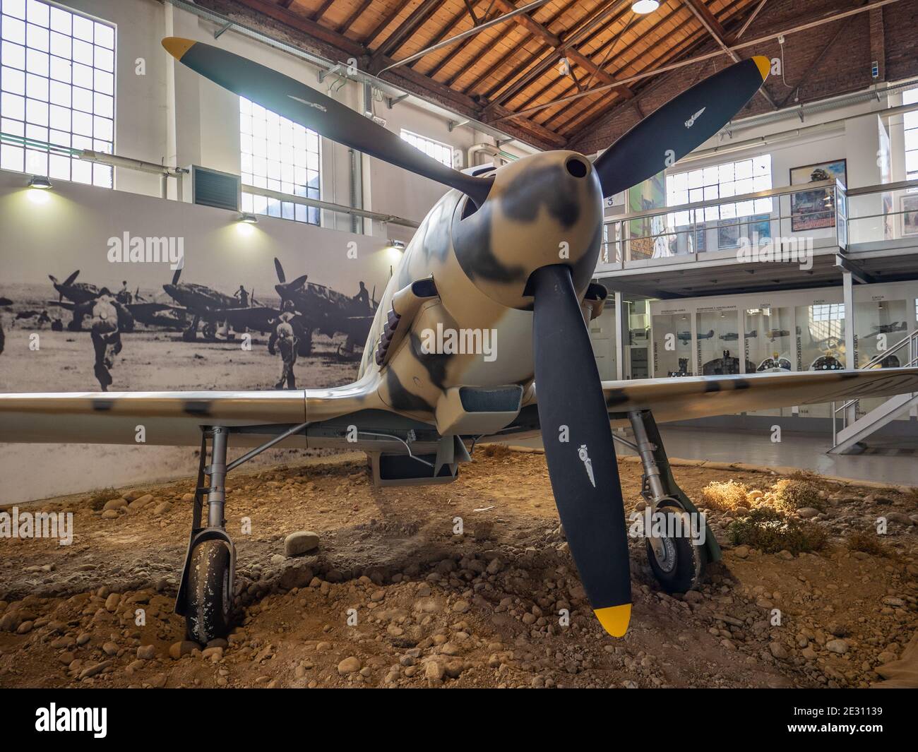 second war fighter exhibited in Volandia, the important museum of ...